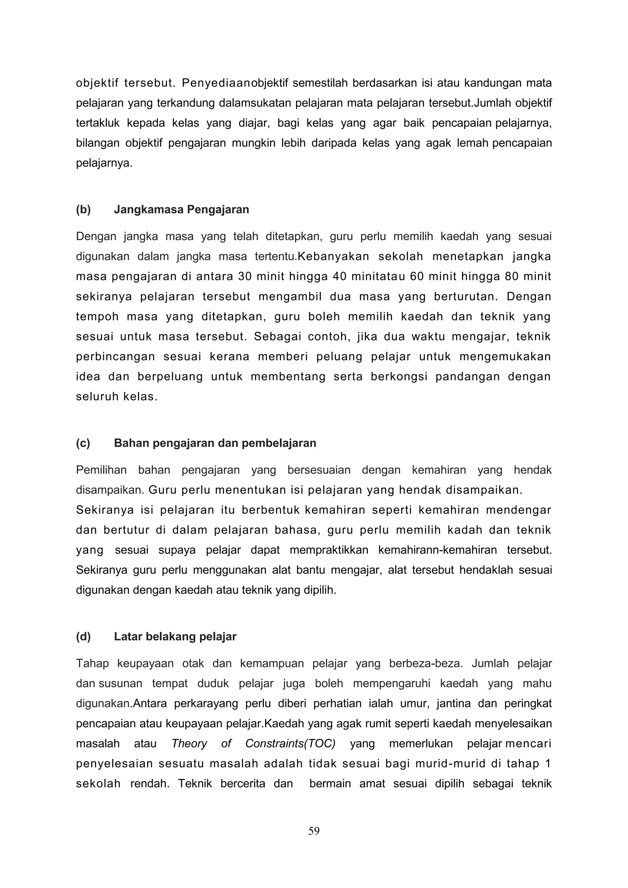 Pendekatan, strategi, kaedah dan teknik pengajaran | PDF
