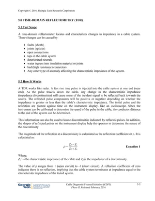 NEETRAC (Chapter 5: Time Domain Reflectomertry) | PDF