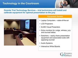 5 technology in the courtroom hb lead-conf | PPT