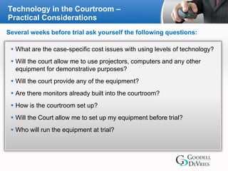 5 technology in the courtroom hb lead-conf | PPT