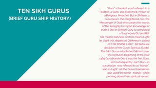 Ten sikh gurus | PDF