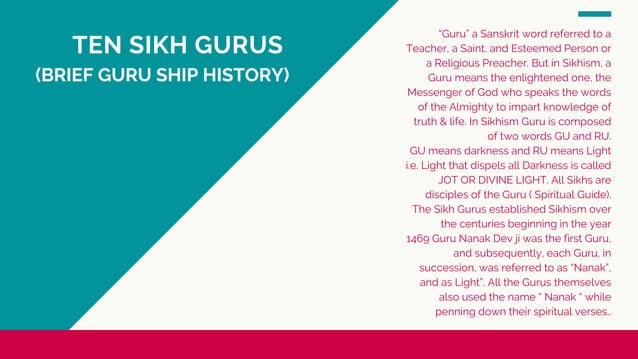 Ten sikh gurus | PDF | Hinduism | Religion & Spirituality