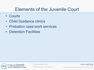 5. the early juvenile court | PPTX