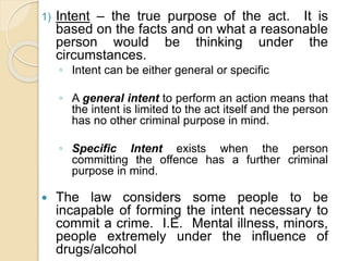 The Elements of a Crime | PPTX