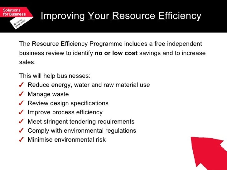 Resource Efficiency Masterclass - Next Steps presentation