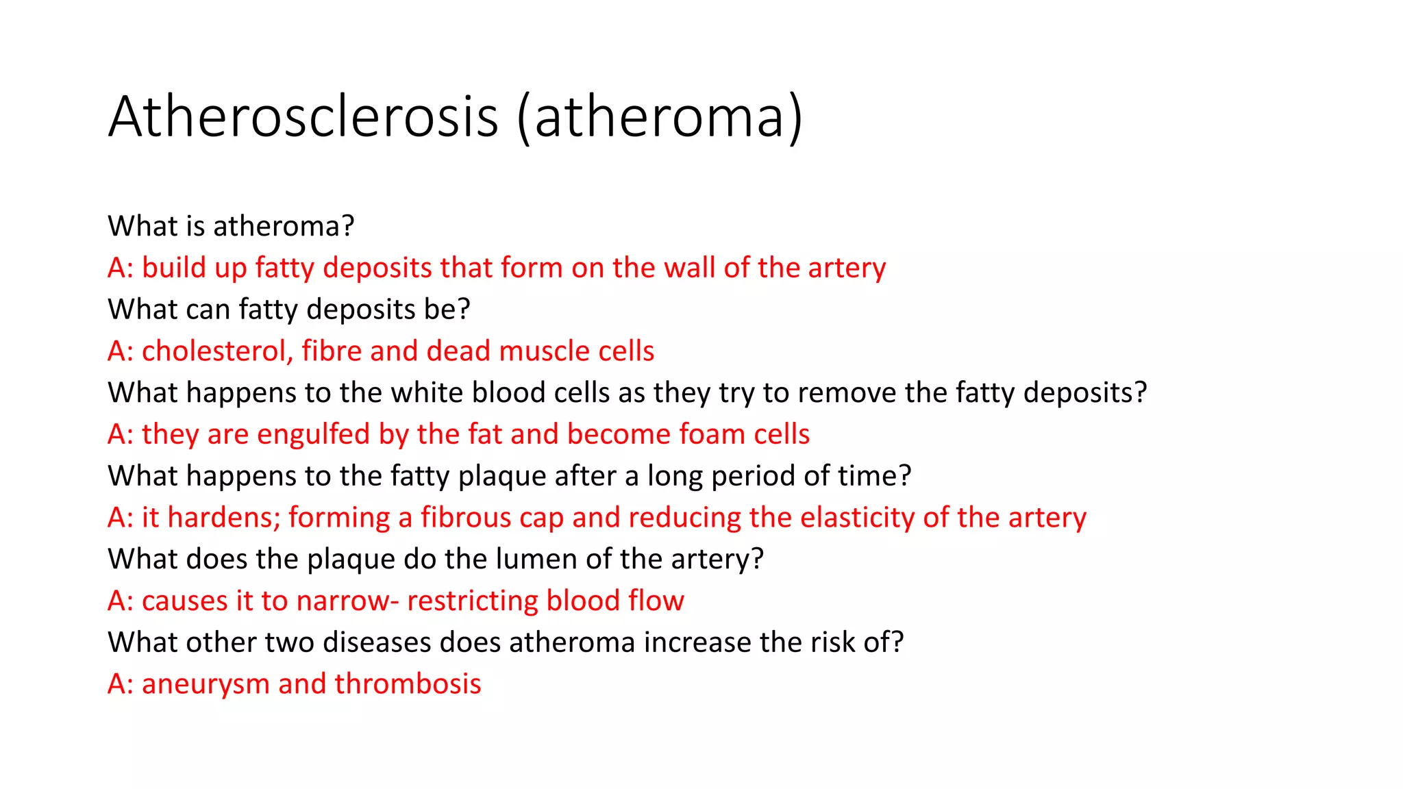 AS Level AQA unit 1: Topic 5 The Heart and Heart Disease | PPTX