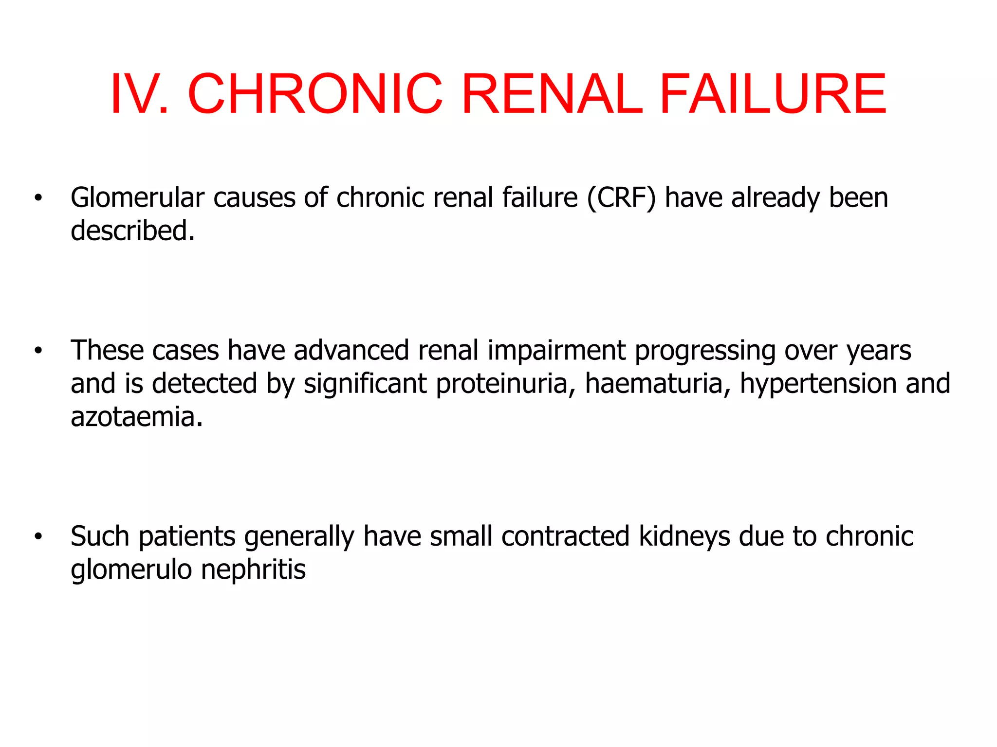 The Kidney - GLOMERULAR DISEASES | PPTX | Blood Disorders | Diseases ...
