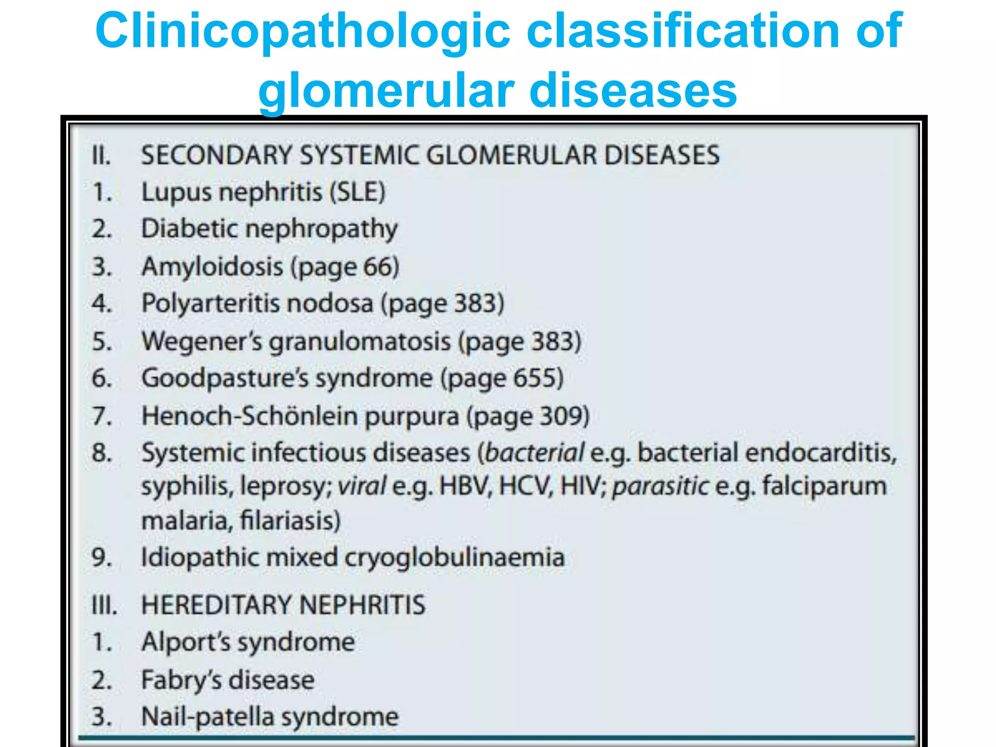 The Kidney - GLOMERULAR DISEASES | PPTX
