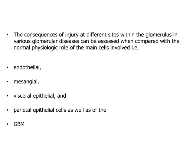 The Kidney - GLOMERULAR DISEASES | PPTX | Blood Disorders | Diseases and Conditions