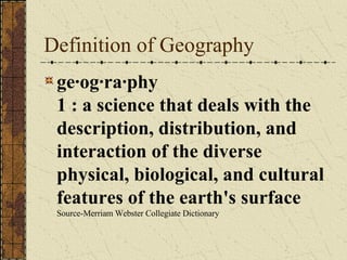 5 Themes Of Geography 07 | PPT