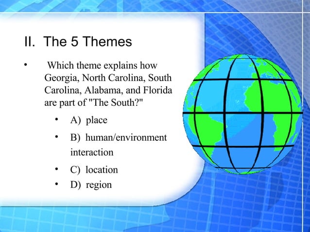 5 Themes of Geography | PPT