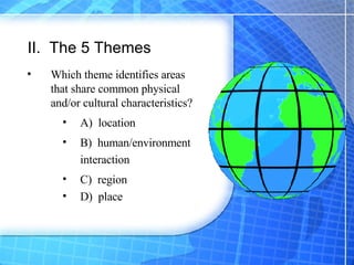 5 Themes of Geography | PPT
