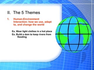 5 Themes of Geography | PPT