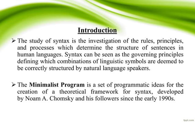 Theoretical Concepts In Syntax Pptx Programming Languages Computing 5306