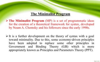 Theoretical concepts in Syntax | PPTX