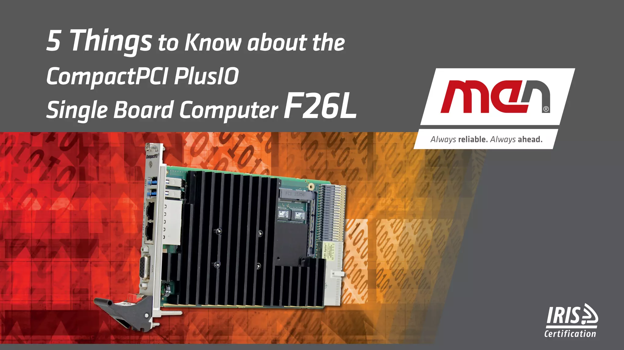 5 Things to Know about the CompactPCI PlusIO Single Board Computer F26L ...