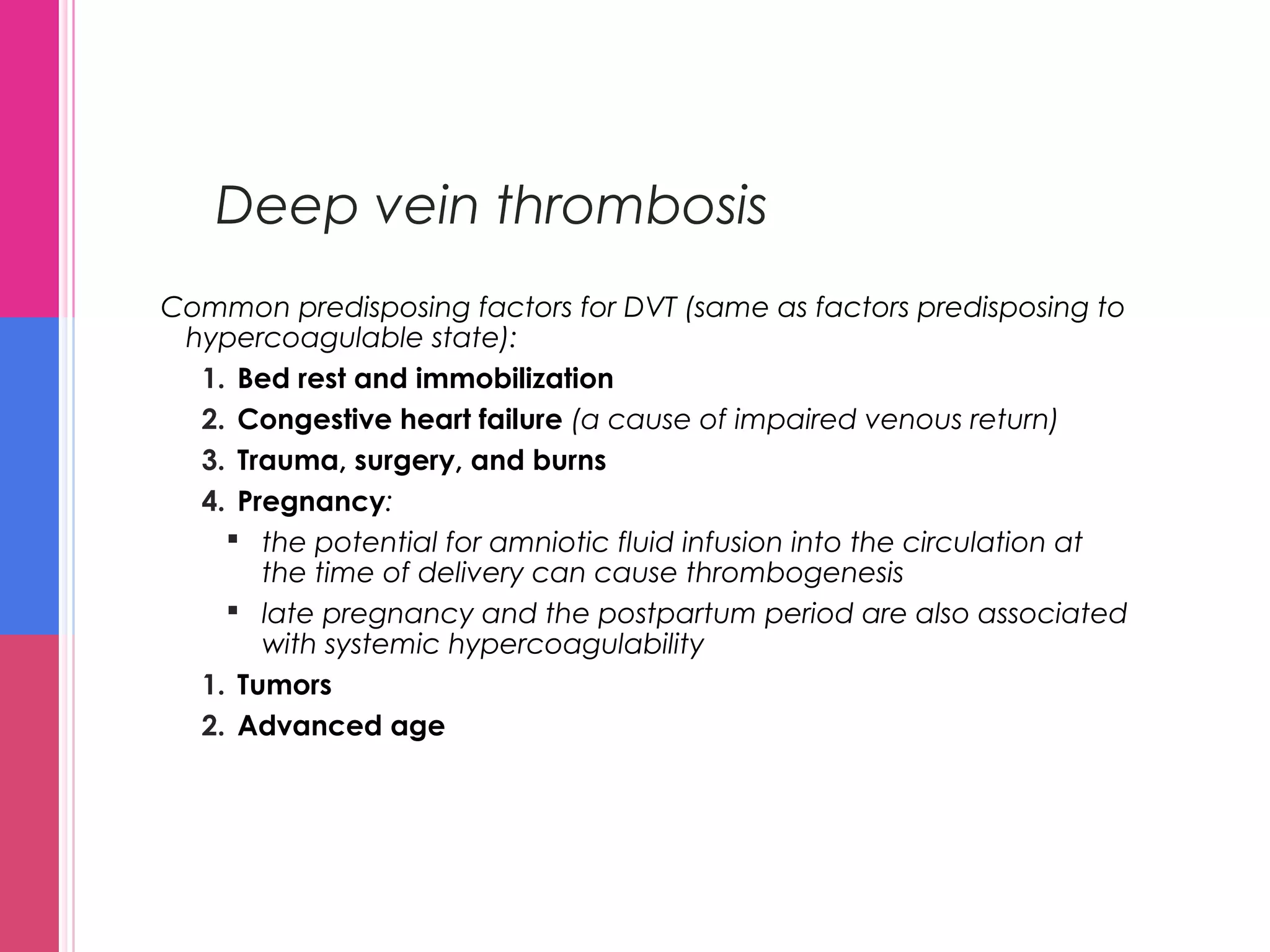 CVS Pathology 5 Thromboembolism 2019, sufia husain | PPT