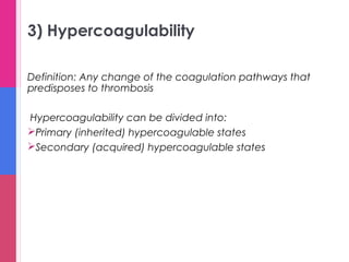 CVS Pathology 5 Thromboembolism 2019, sufia husain | PPT