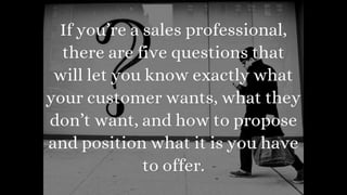 The Top 5 Sales Questions | PPTX