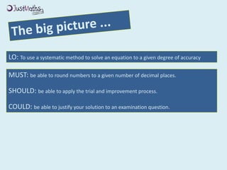 5 trial and improvement - lesson slides (1) | PPT