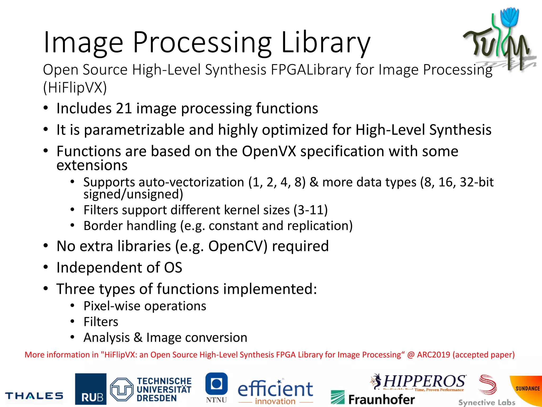 HiPEAC 2019 Tutorial - Image Processing Library:HiFlipVX | PPT