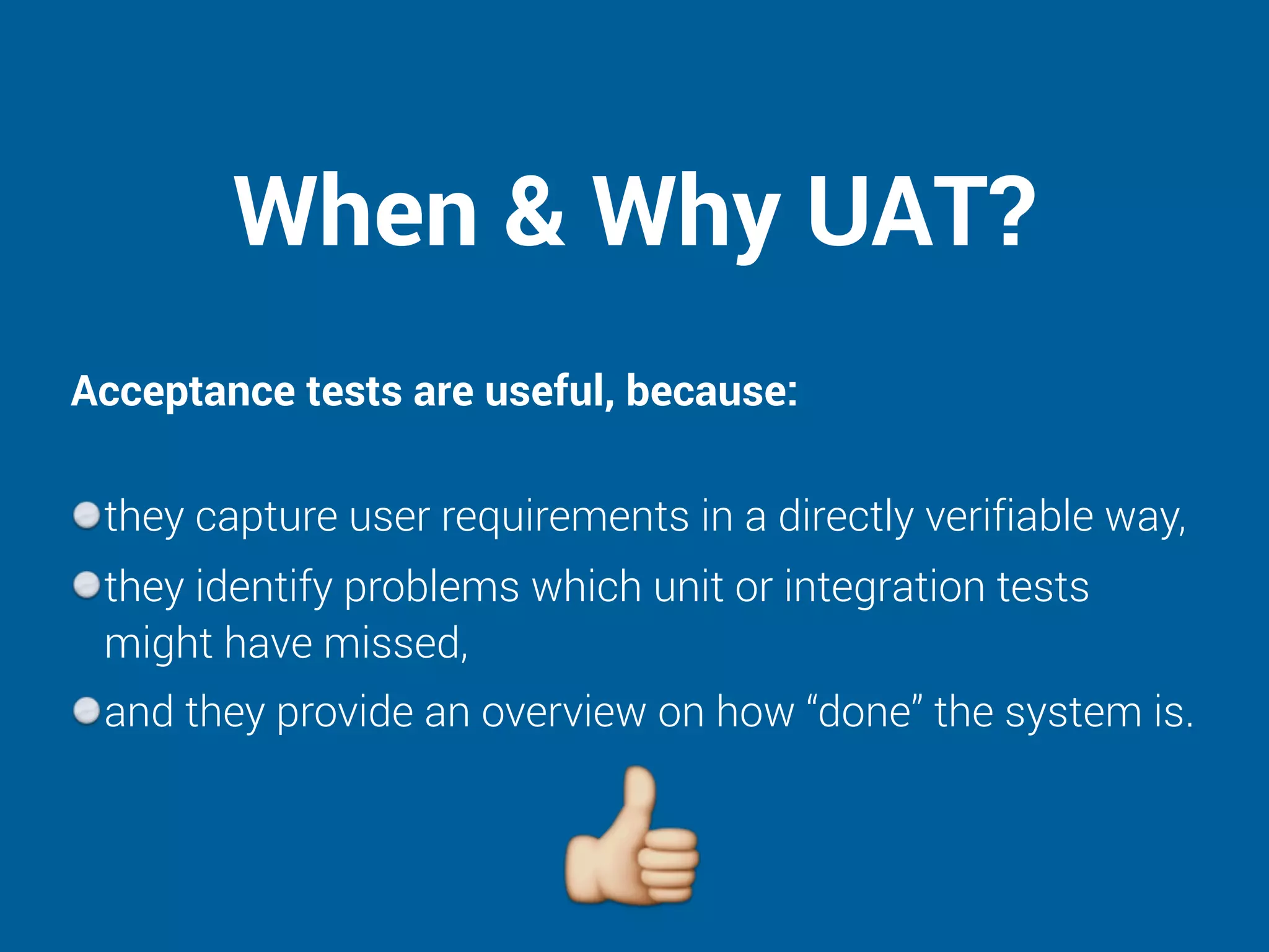 5 Types of USER ACCEPTANCE TESTING (UAT) | PPT