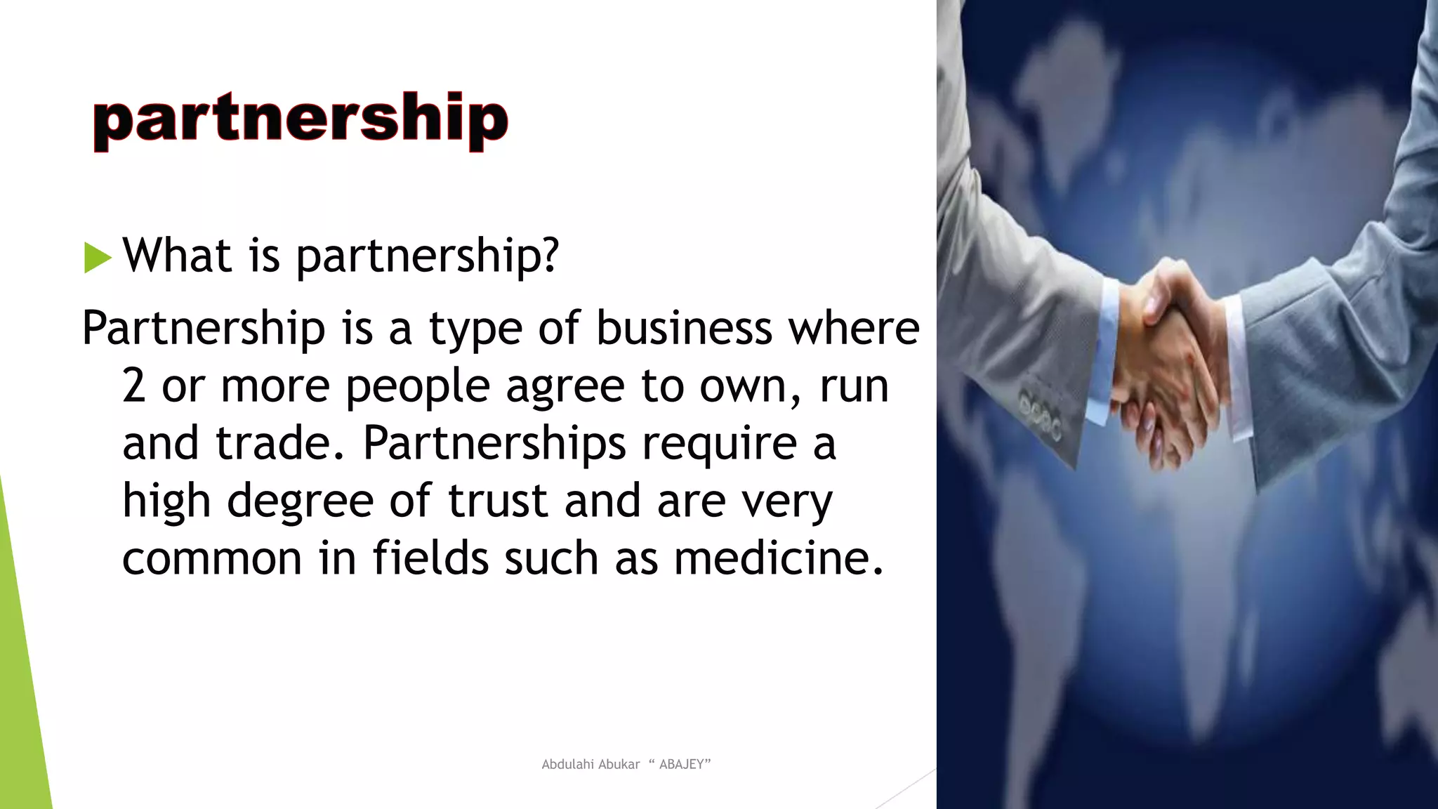 5 types of business ownership | PPTX