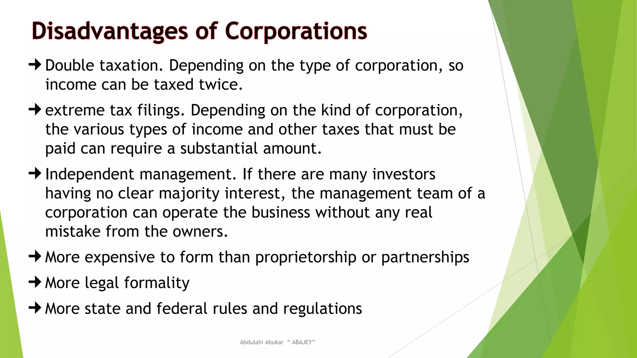 5 types of business ownership | PPTX