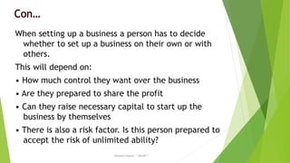 5 types of business ownership | PPT