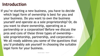 5 types of business ownership | PPT