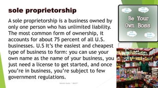 5 types of business ownership | PPTX
