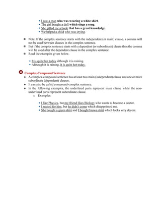 5-Types of sentences-structure wise | PDF