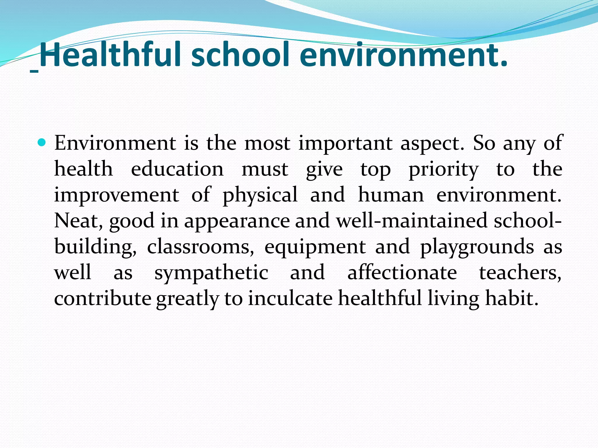 IMPARTING HEALTH EDUCATION IN SCHOOL | PPTX