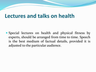 IMPARTING HEALTH EDUCATION IN SCHOOL | PPTX