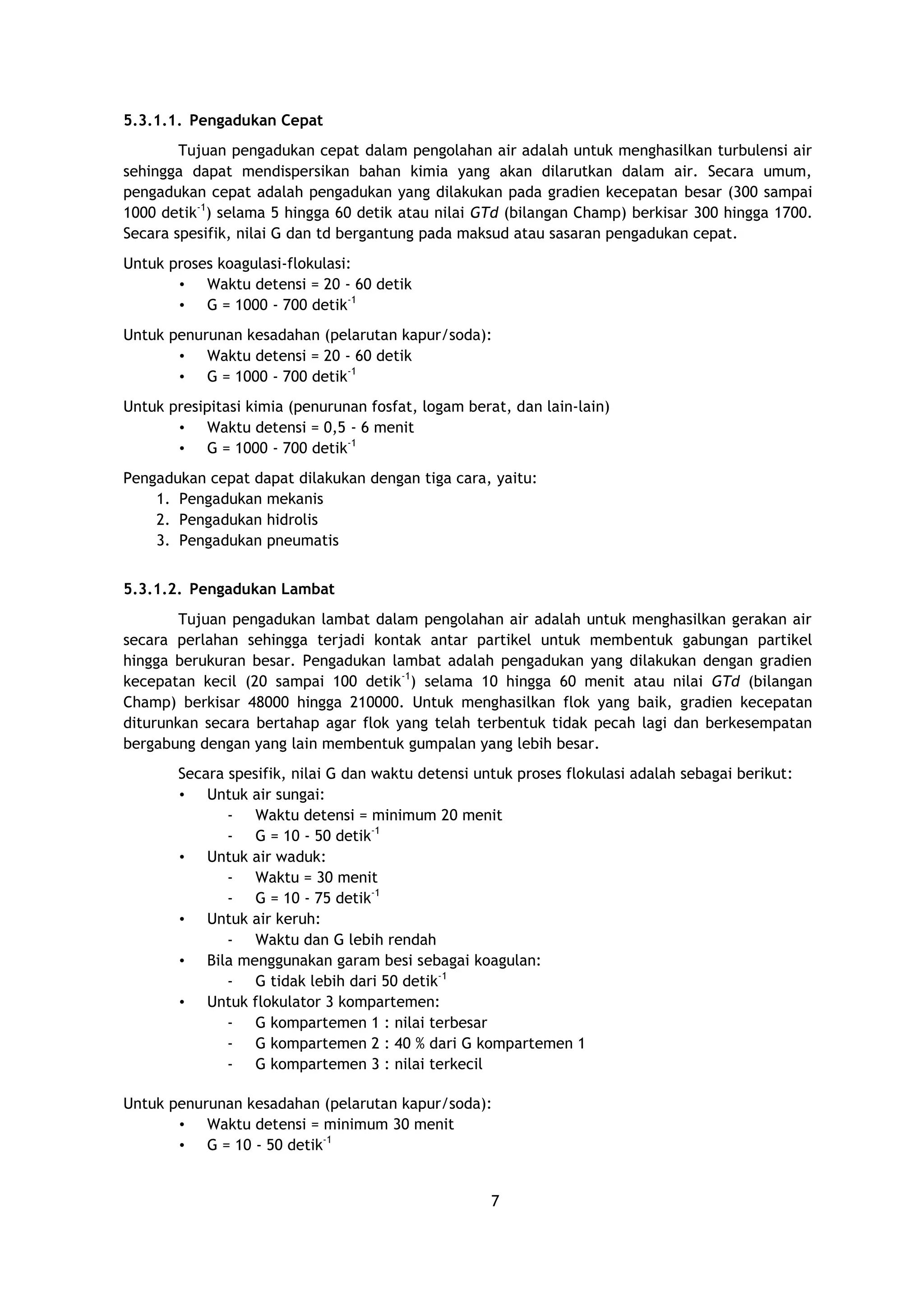 5. unit koagulasi flokulasi | PDF