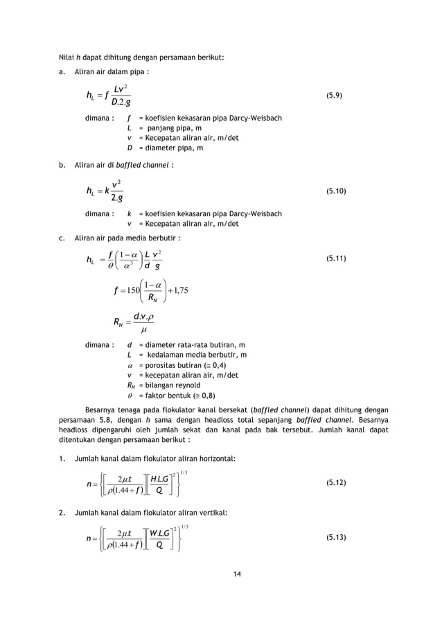 5. unit koagulasi flokulasi | PDF