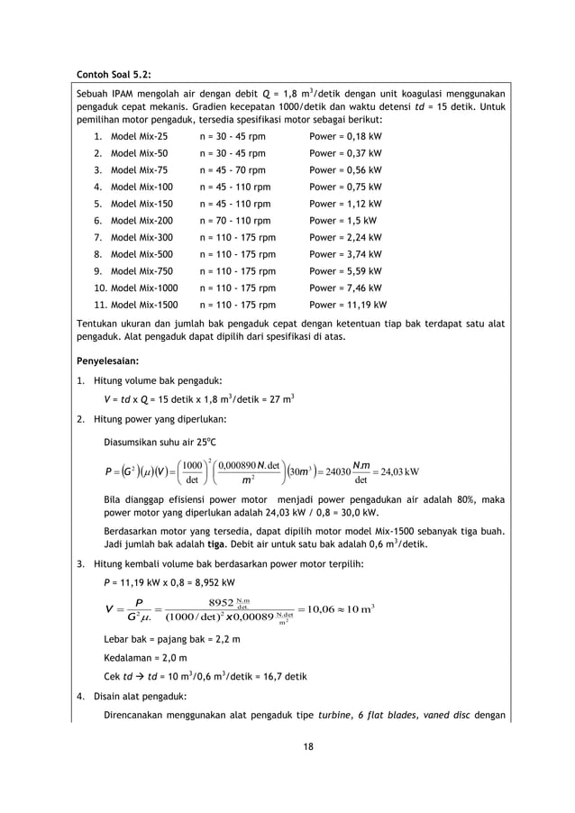 5. unit koagulasi flokulasi | PDF