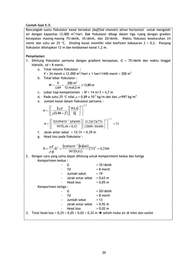 5. unit koagulasi flokulasi | PDF