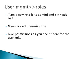 5 User Mgmt in Drupal | PPTX