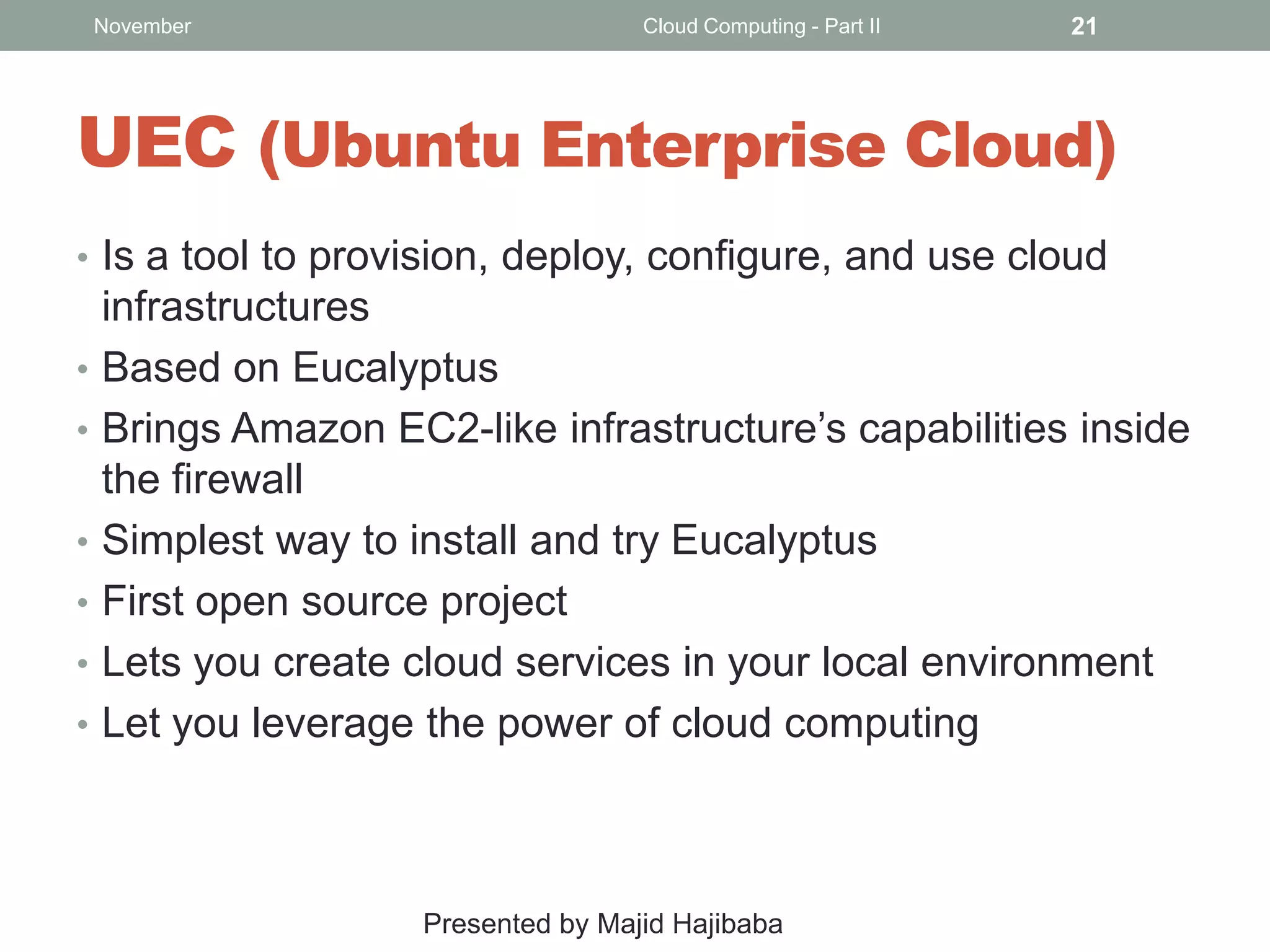 Cloud Computing Principles and Paradigms: 5 virtual machines provisioning and migration services ...