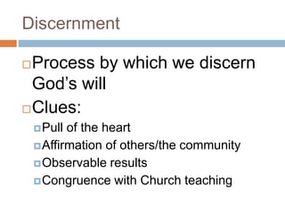 Vocation and Mission: The Aim of Discipleship (Building a Better Disciple Part Five) | PPTX ...