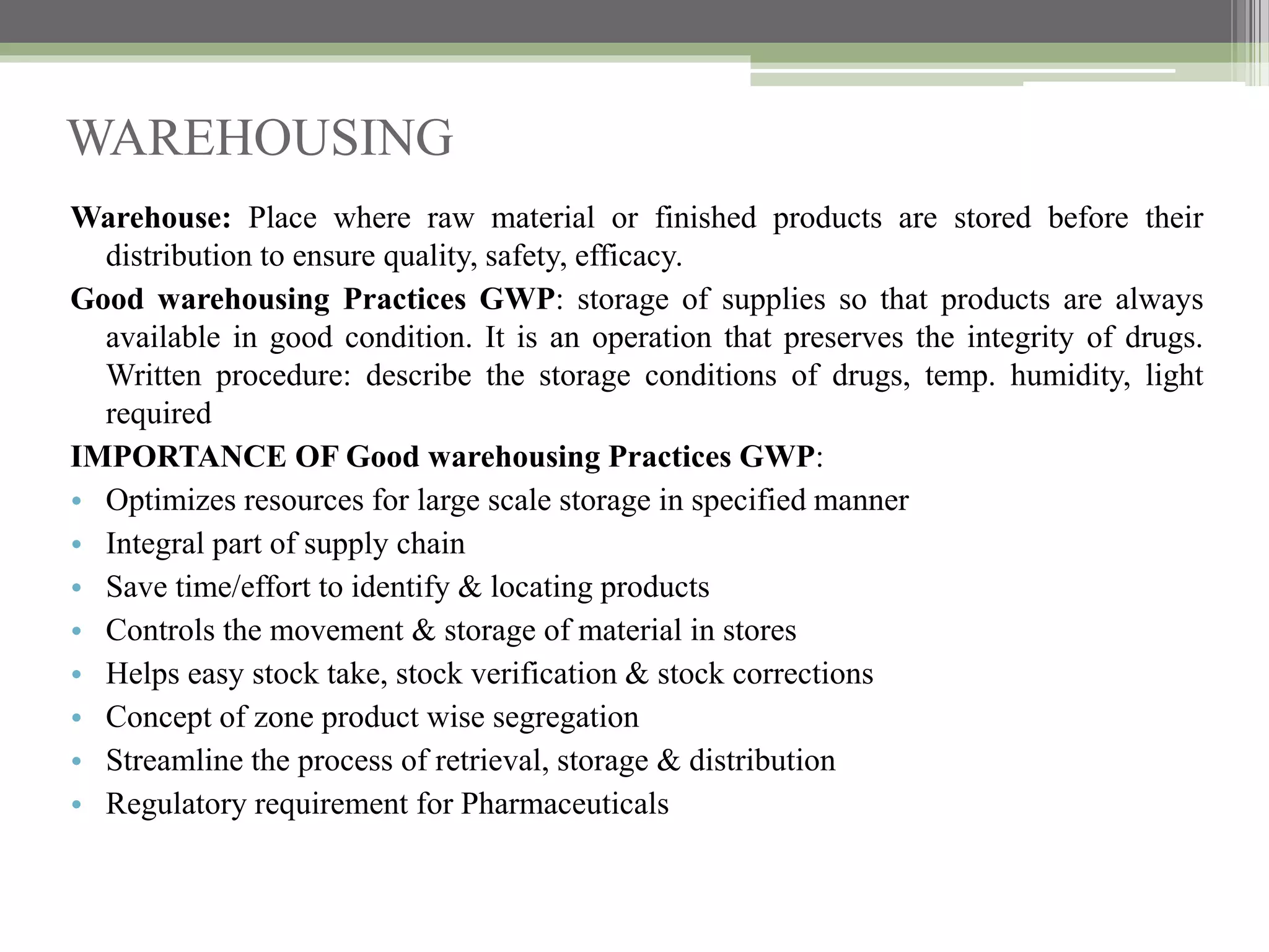 warehousing | PPTX