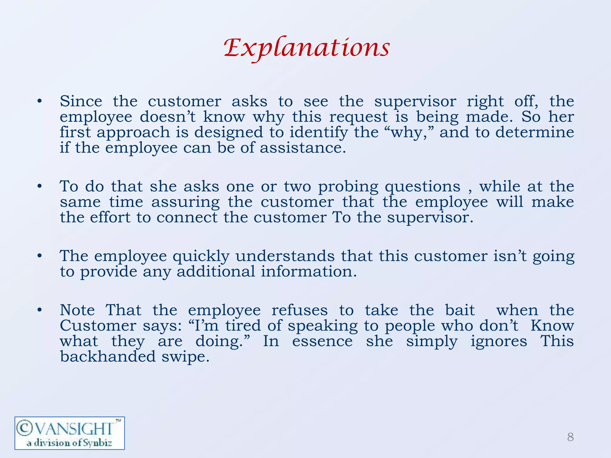 5. When A Customer Demands To Speak With Your Supervisor | PPTX