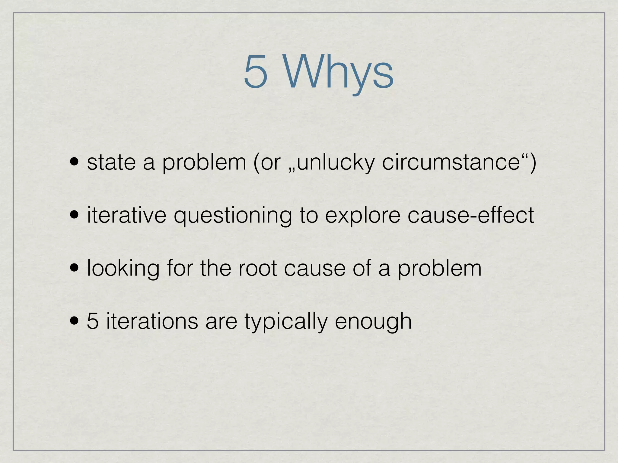 5-Whys Method | PDF