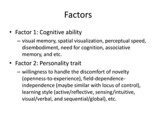 Implications of Individual Differences on Evaluating Information ...