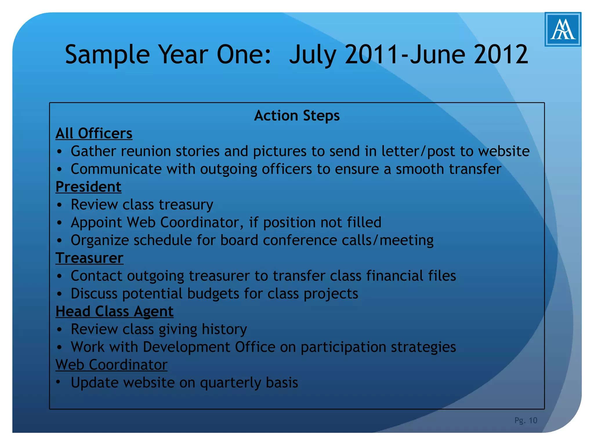 Alumnae Five-Year Plan | PPT