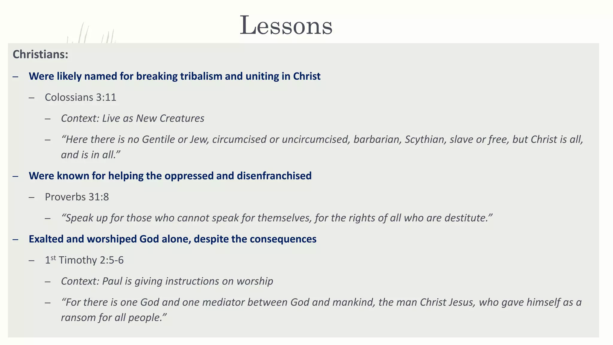 50 100 AD - Church History | PPT