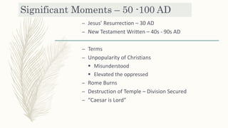 50 100 AD - Church History | PPTX