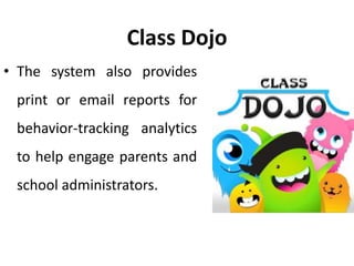 Class Dojo - Gamification in education - Manu Melwin Joy | PPT