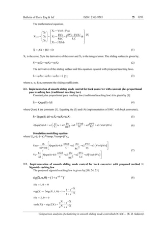 Comparison analysis of chattering in smooth sliding mode controlled DC ...